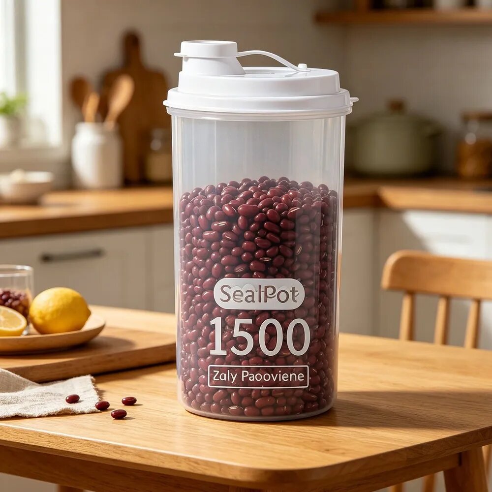 Банка для сыпучих продуктов, 1500 мл, 1 шт