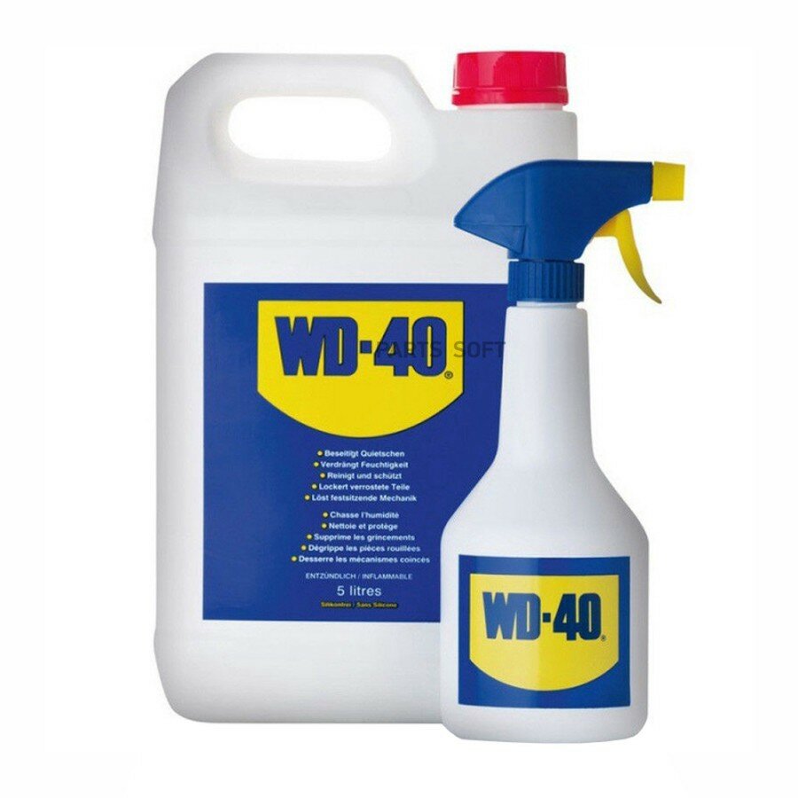 WD-40 Смазка универсальная WD-40, 5л от официального дистрибьютора, WD-40, артикул WD0011