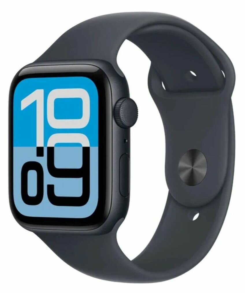 Часы Apple Watch Series SE 3 2025 44mm Midnight Aluminium Case, Midnight Sport Band M/L