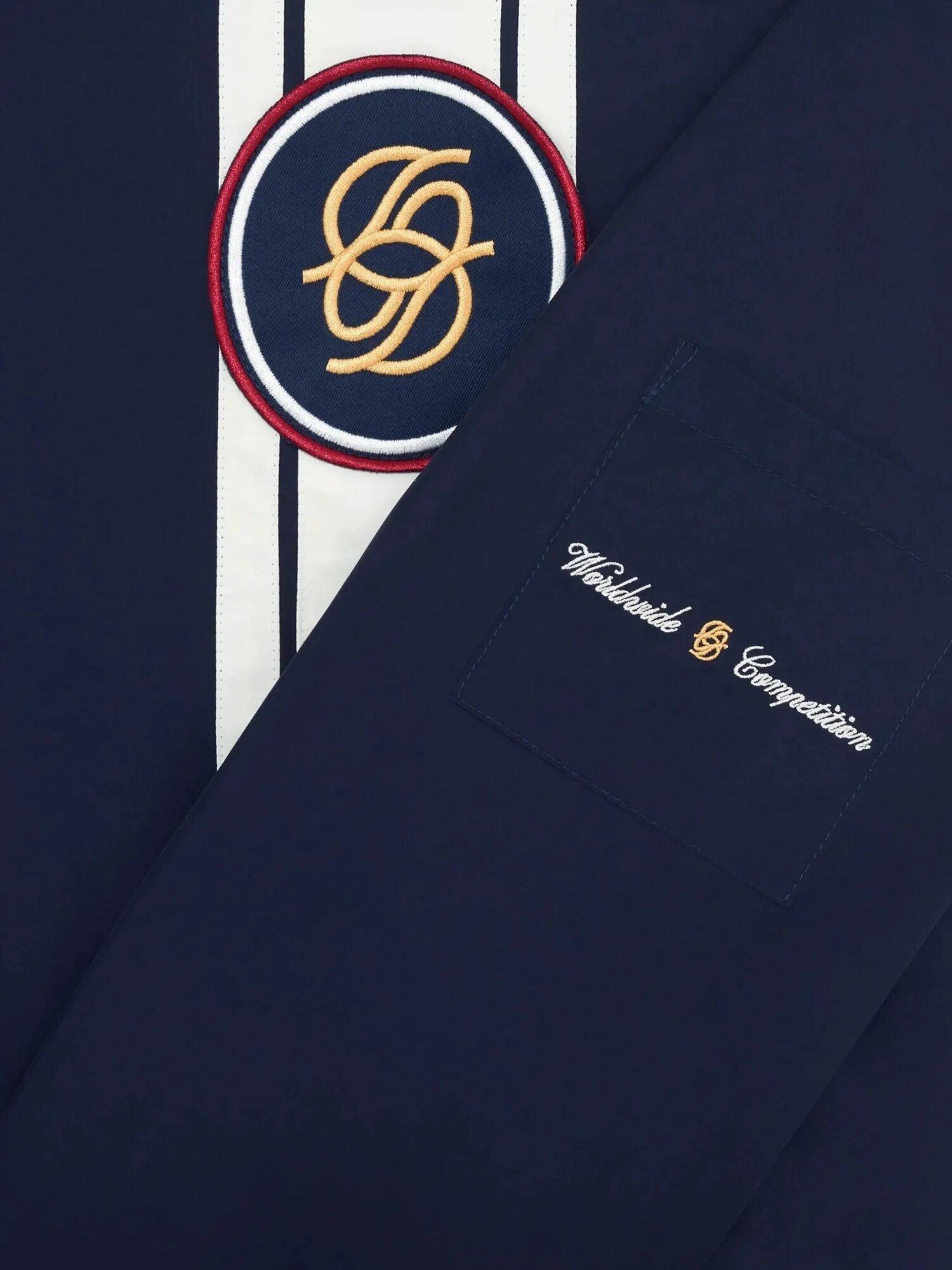 Куртка Drole de Monsieur Stripe-pattern logo-patch jacket, размер 48 — фото 1