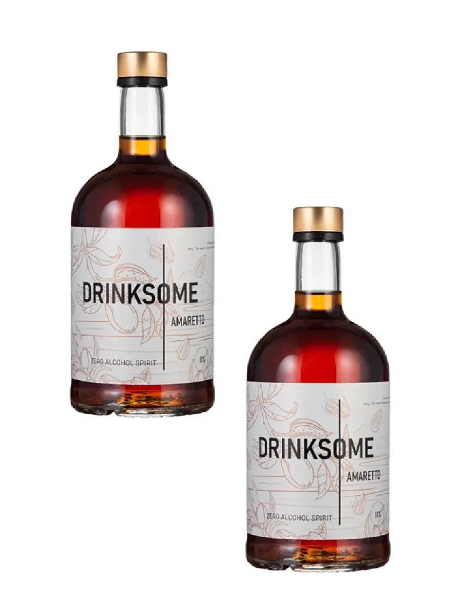 Drinksome Напиток безалкогольный Амаретто негазированный, 0,7л, 2 шт
