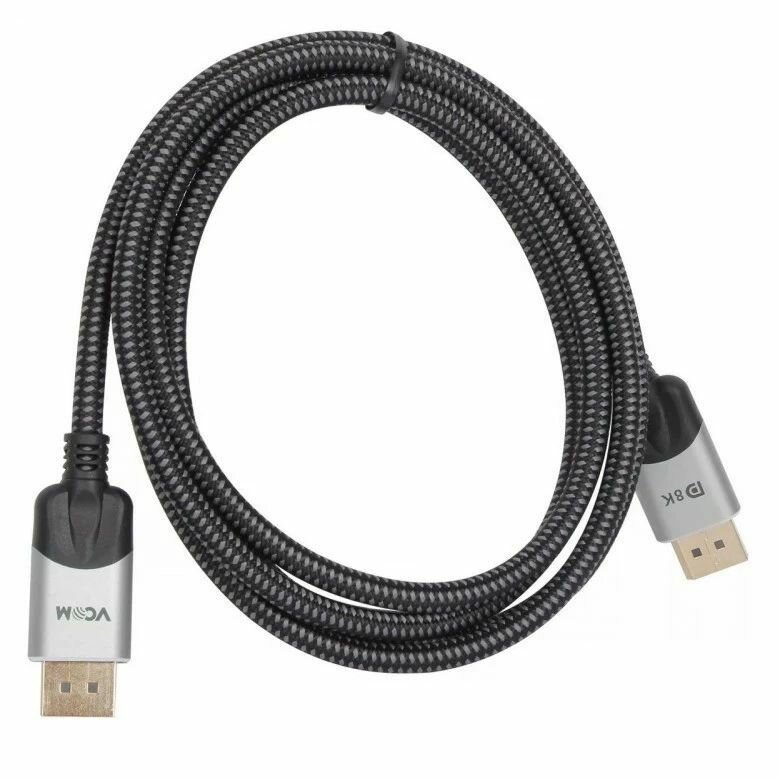 DisplayPort кабель VCOM 1.5 м, до 32 Гбит/сек, черный (CG635-1.5M)