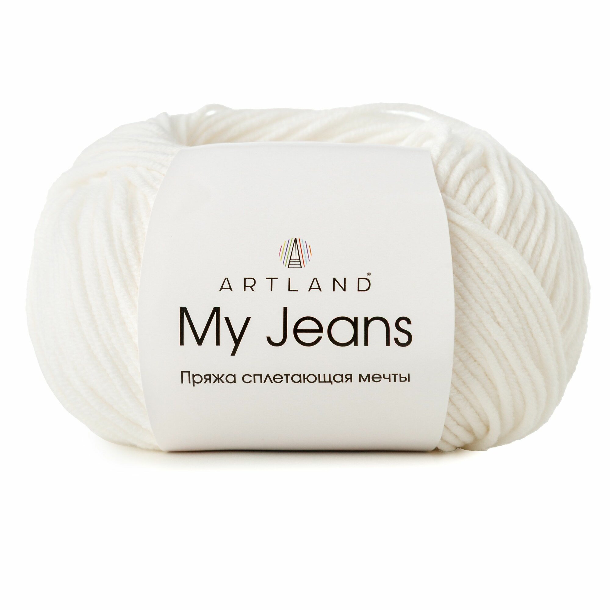 Пряжа для вязания Artland My Jeans 3 мотка (110 м, 50 гр), цвет 01 белый