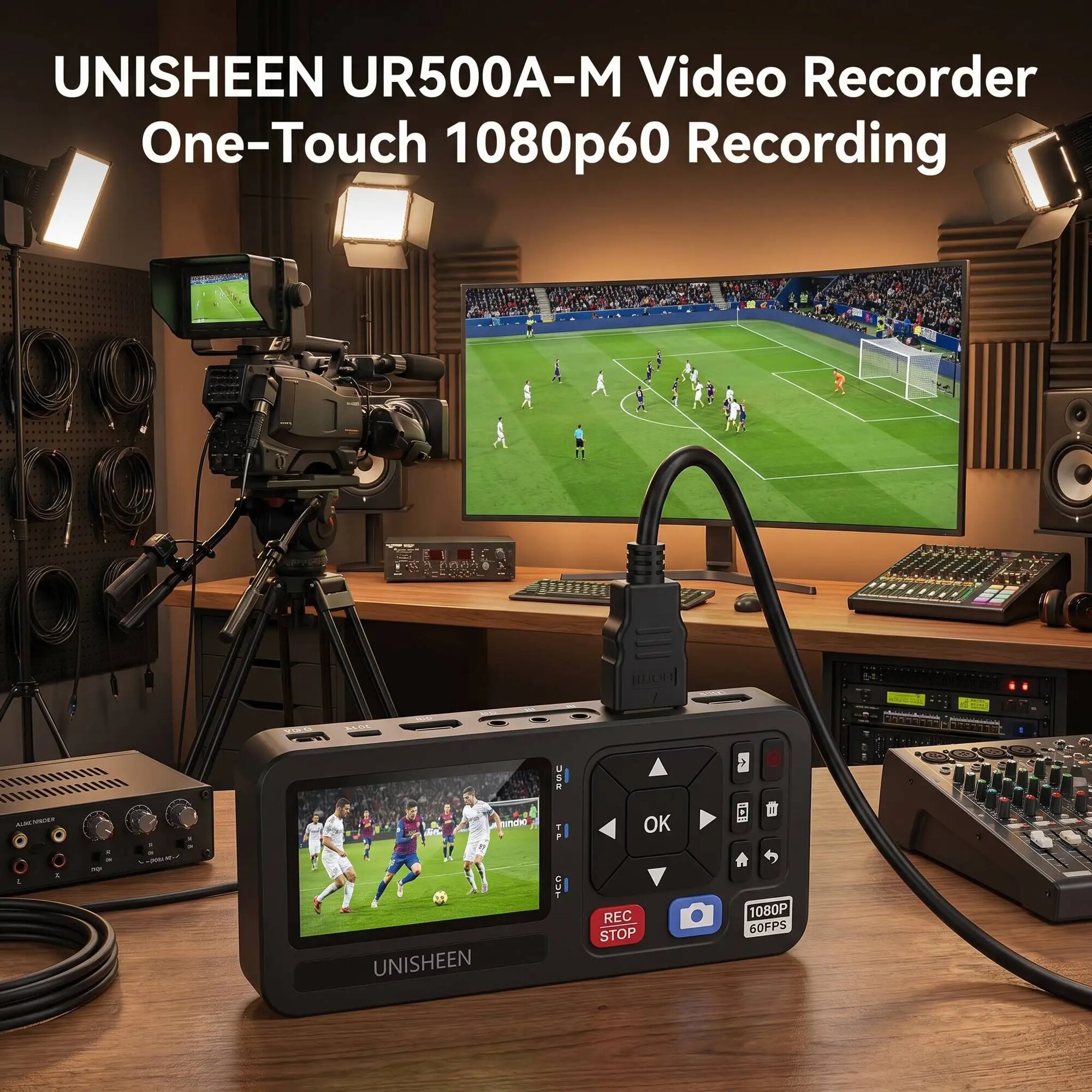 UNISHEEN UR500A-M автономный видеорегистратор для игр EU Adapter