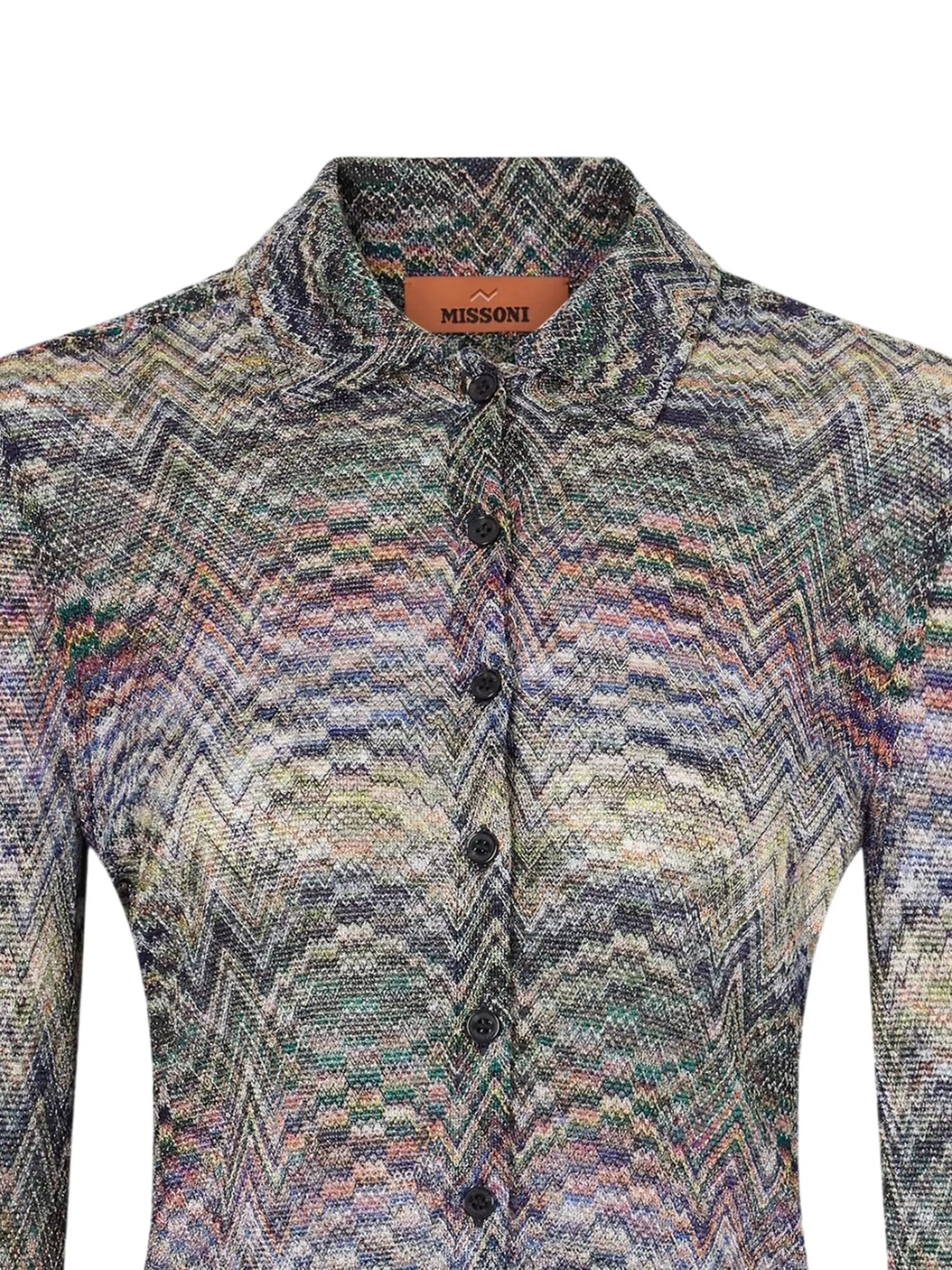 Рубашка Missoni Zigzag-knit button-down shirt, размер 48 — фото 1