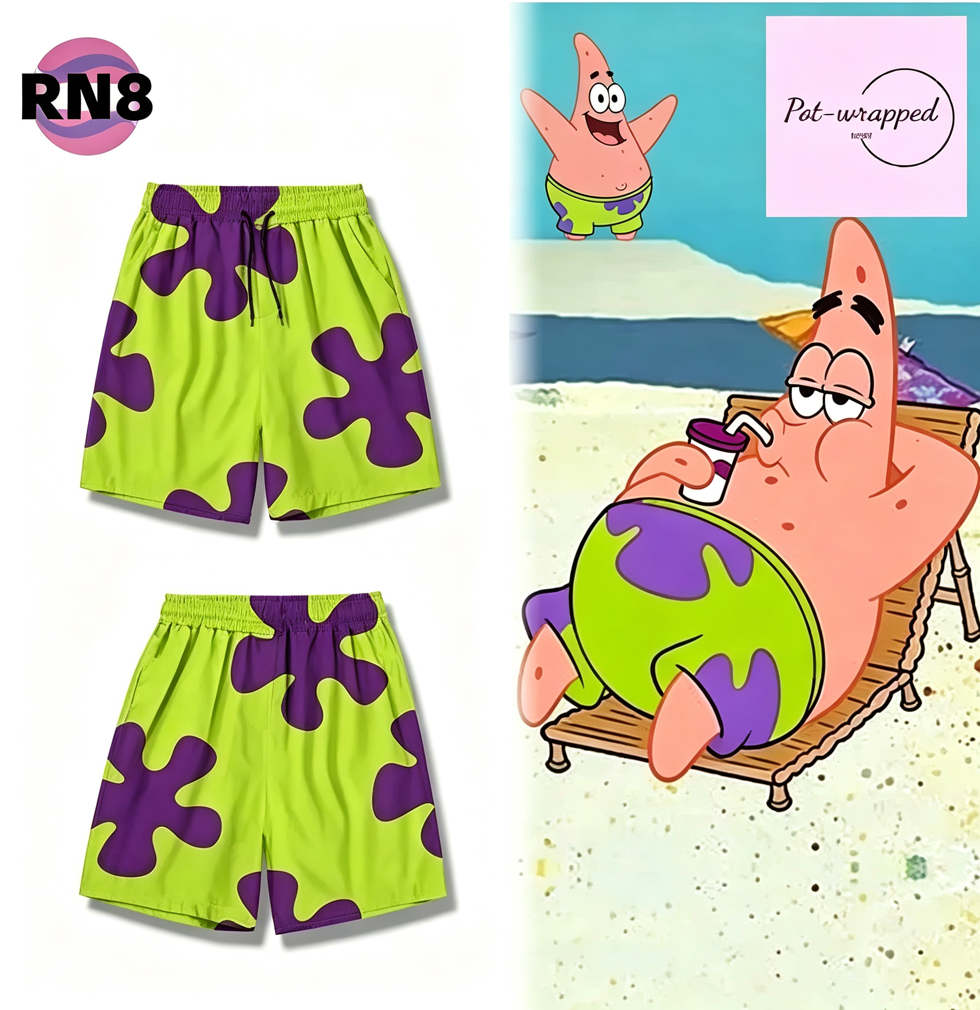 Шорты мужские "Patrick's Shorts", для плавания, быстросохнущие
