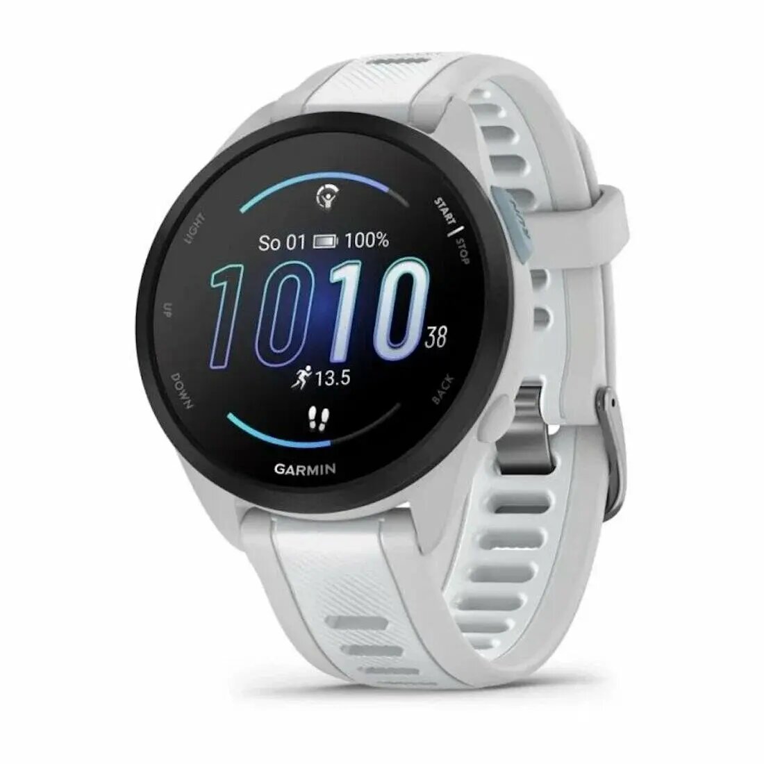 Часы Garmin Forerunner 165 43mm Amoled Mist Gray Whitestone
