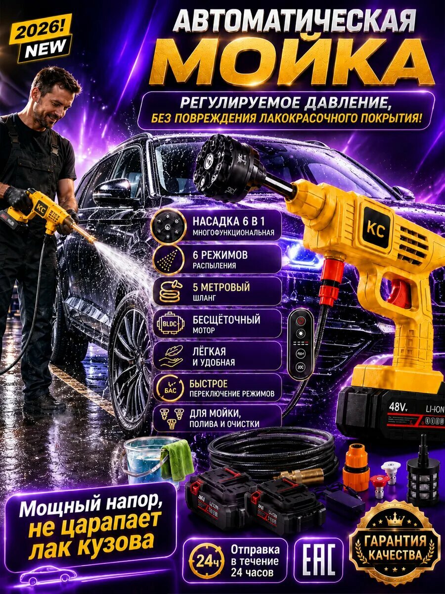 Мойка высокого давления аккумуляторная Керхер для машины