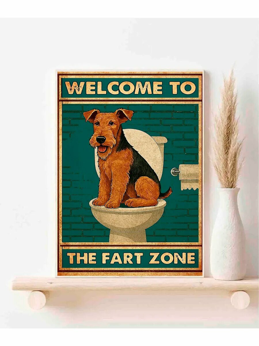 Собака породы Эрдельтерьер, Welcome To The Fart Zone