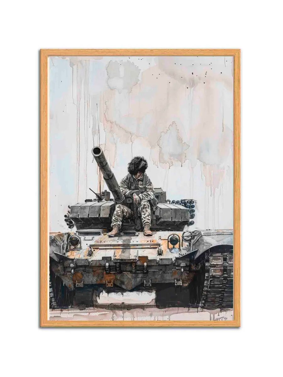 Португальский водяной пес-солдат 2, Плакат 30x42см