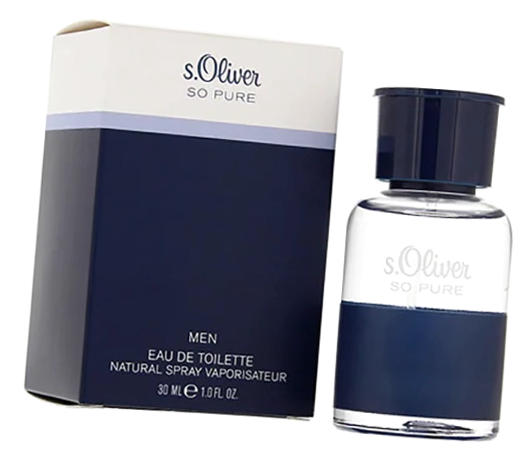 Мужская туалетная вода S Oliver So Pure Men 30 мл - С Оливер Со Пур Мэн