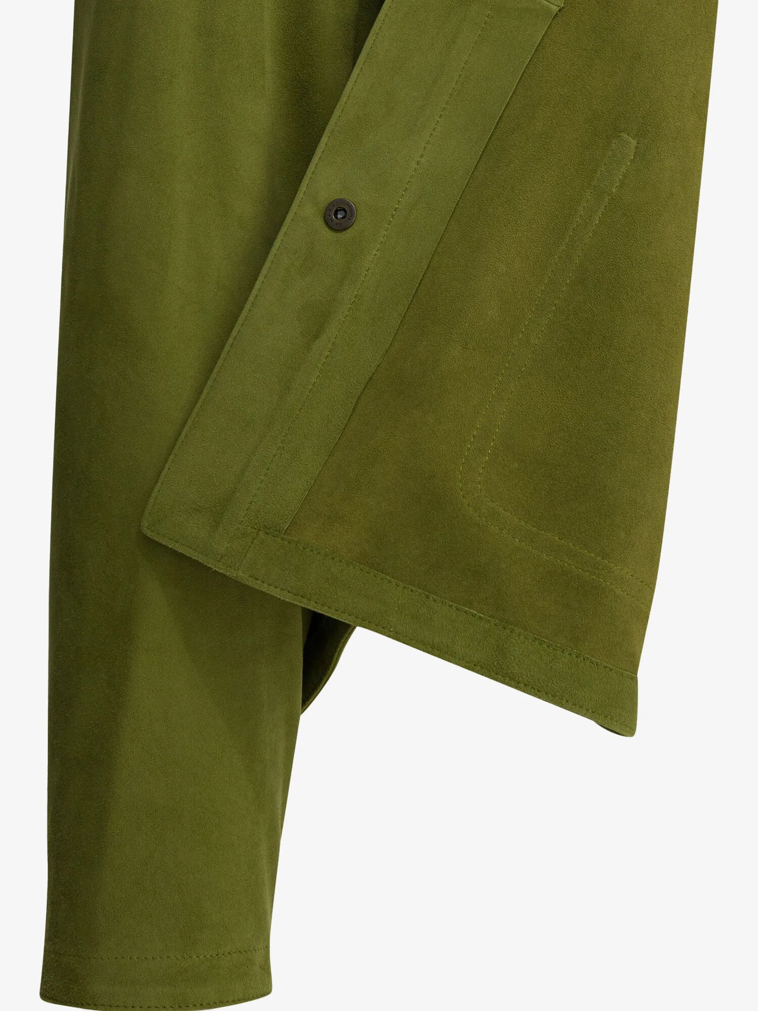 Куртка FURLING Suede patch-pocket jacket, размер 42, green — фото 1