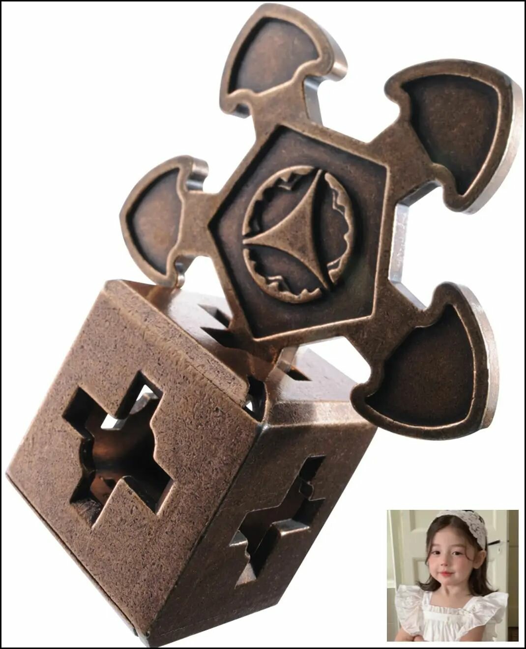 Головоломка Hanayama Huzzle Cast O'gear ОГеар, Механизм, Зубья, сложная