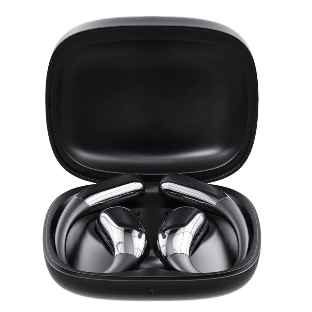 Наушники беспроводные с микрофоном ows, Bluetooth, USB Type-C, черный