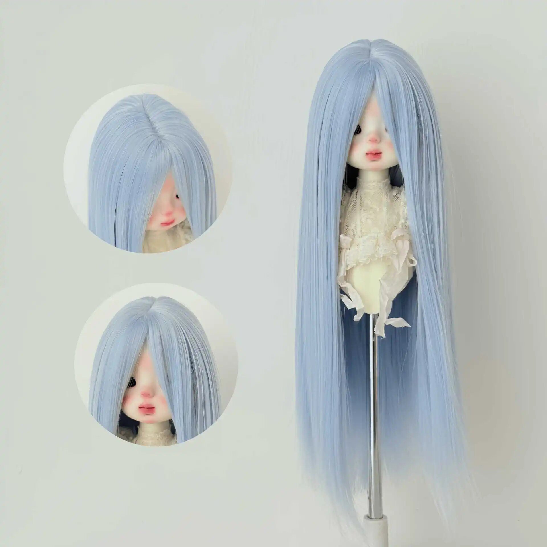 Парик для кукол BJD, длинные прямые волосы, doll wig