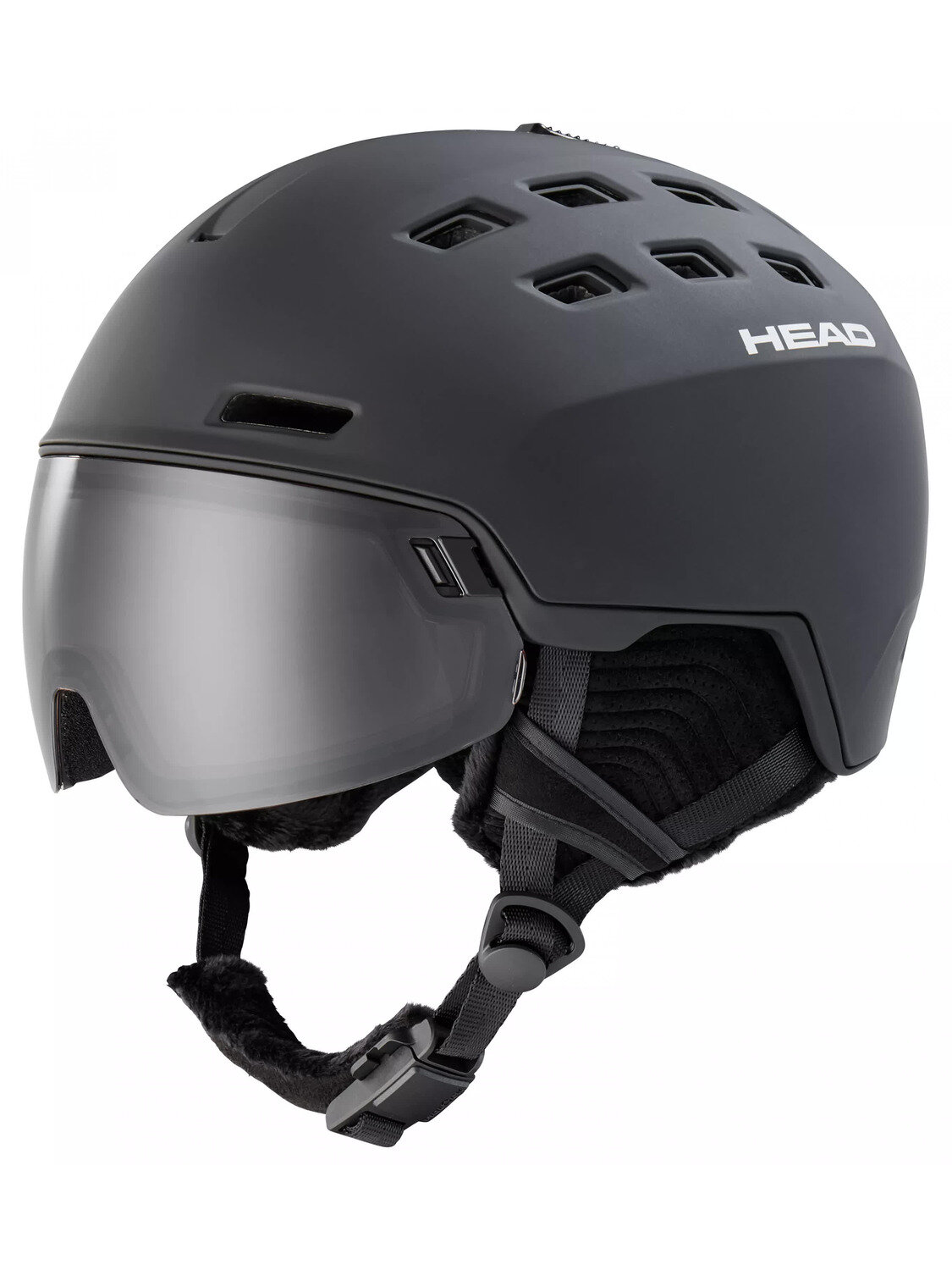Горнолыжный шлем с визором Head Radar 5K black + SL (с доп. визором) 23/24 Черный, для мужчин