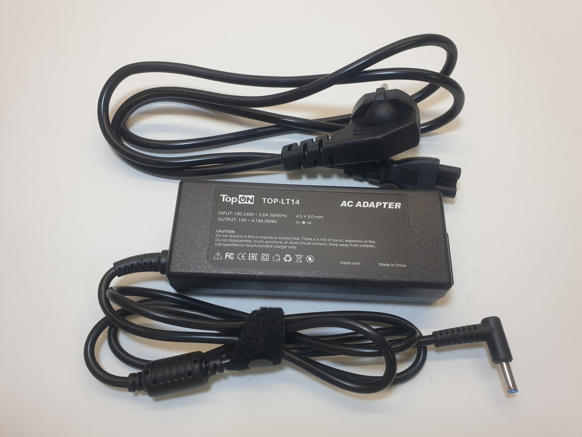 Блок питания TopOn Asus, 19V 4,74A (4,5 x 3,0)