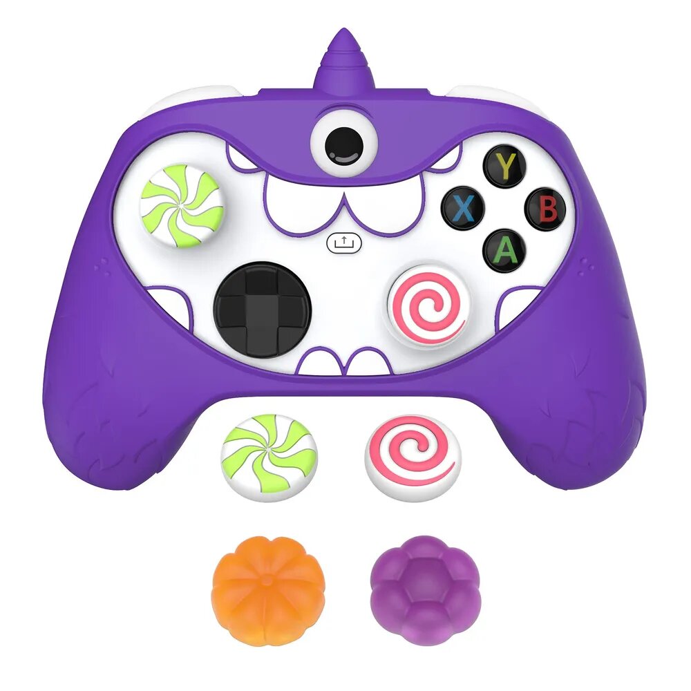PlayVital чехол MonoEye Monster для Xbox Series X/S, милый силиконовый антискользящий кейс с накладками и стикерами