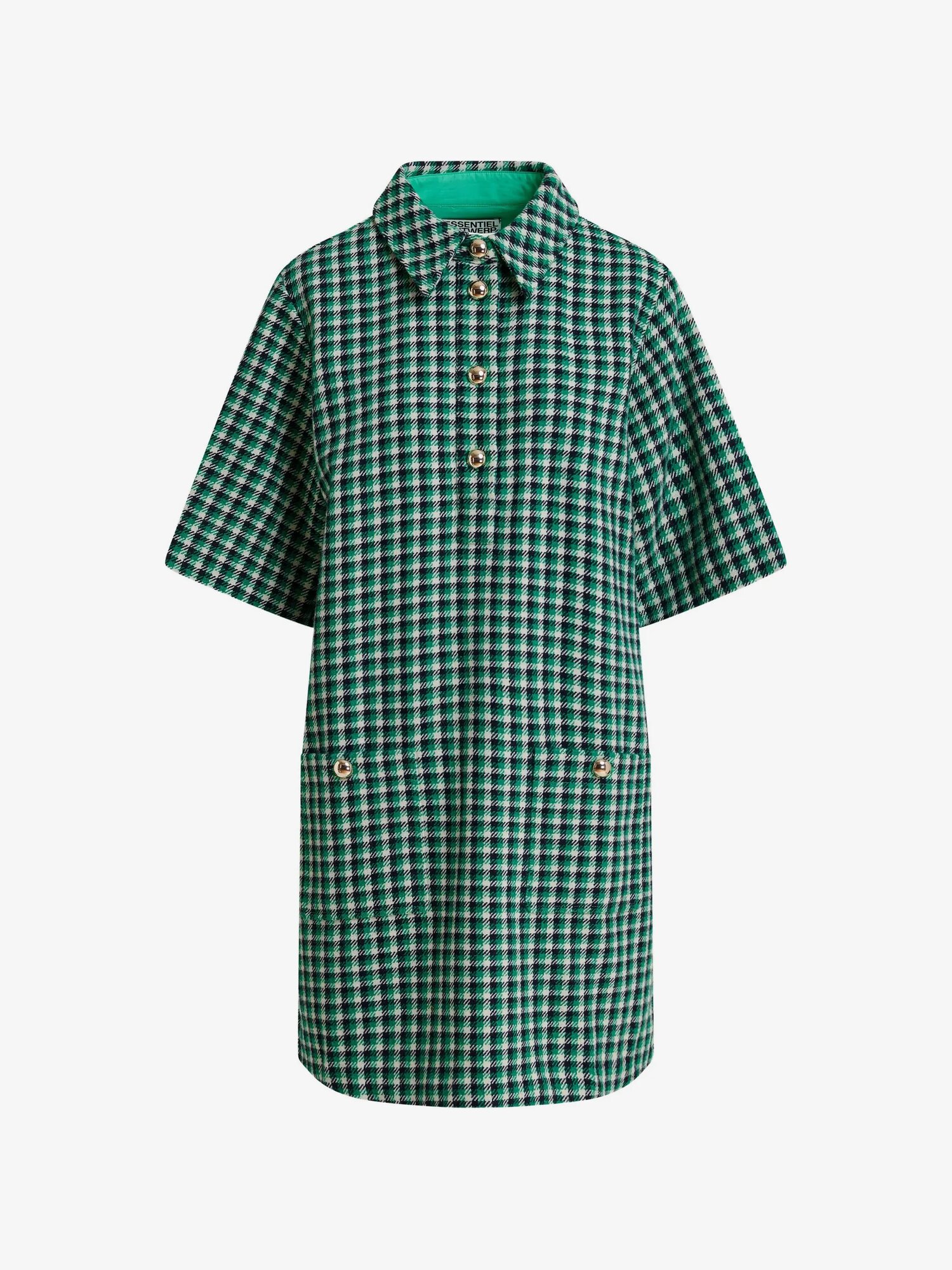 Платье Checked A-line mini dress