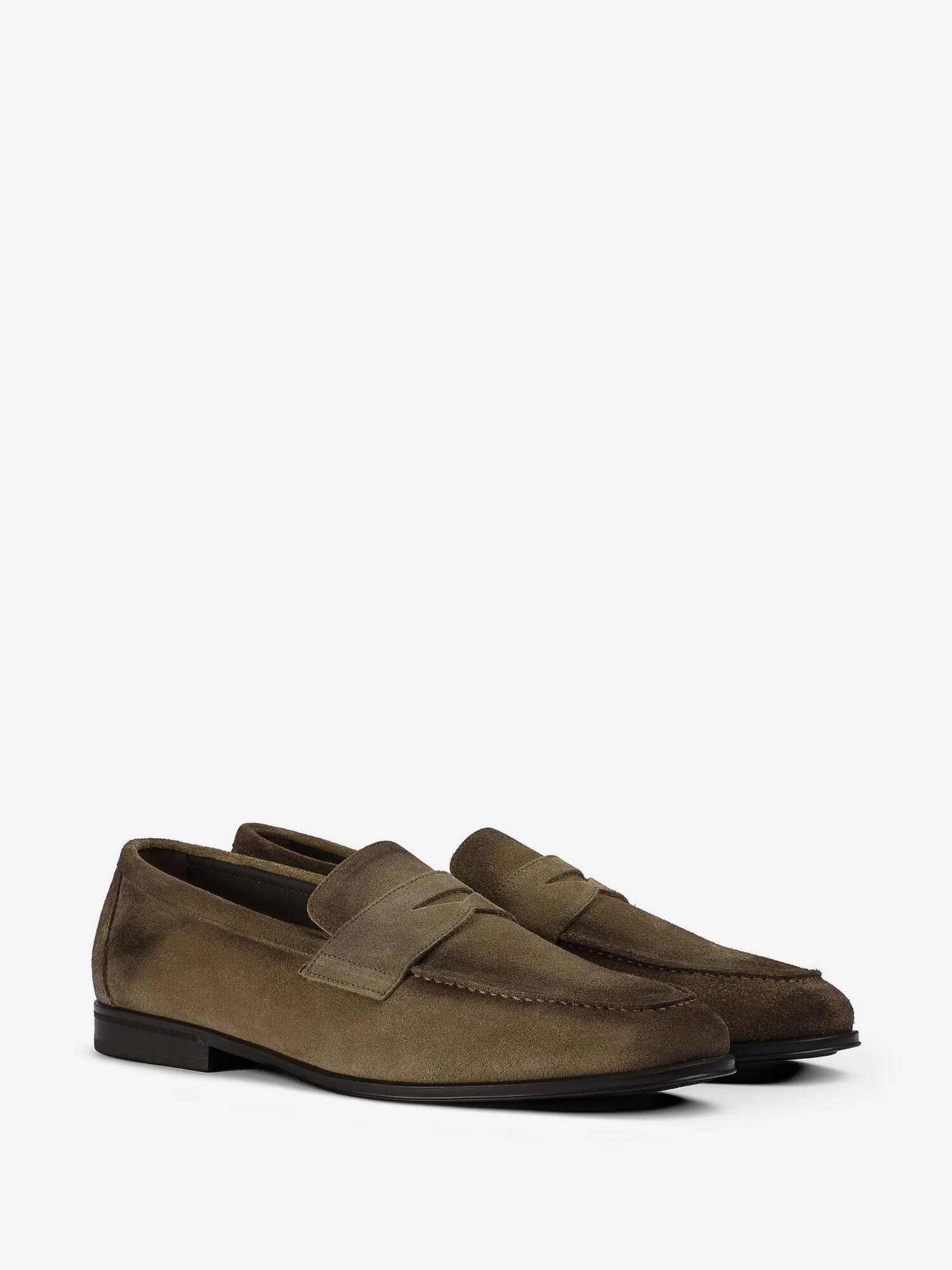 Лоферы Doucal's Suede loafers, размер 44, brown — фото 1