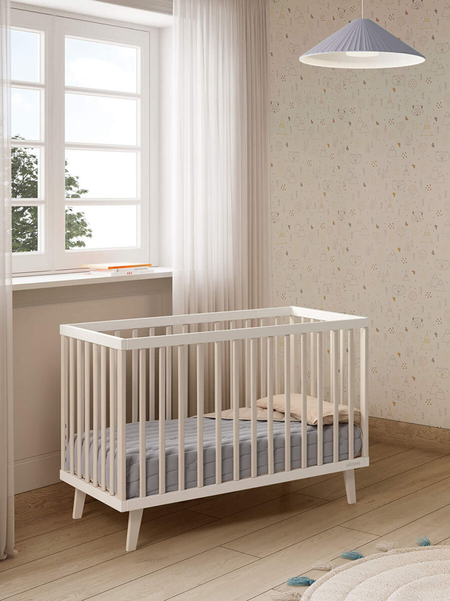 Кровать Micuna Mencia 120*60 white/taupe