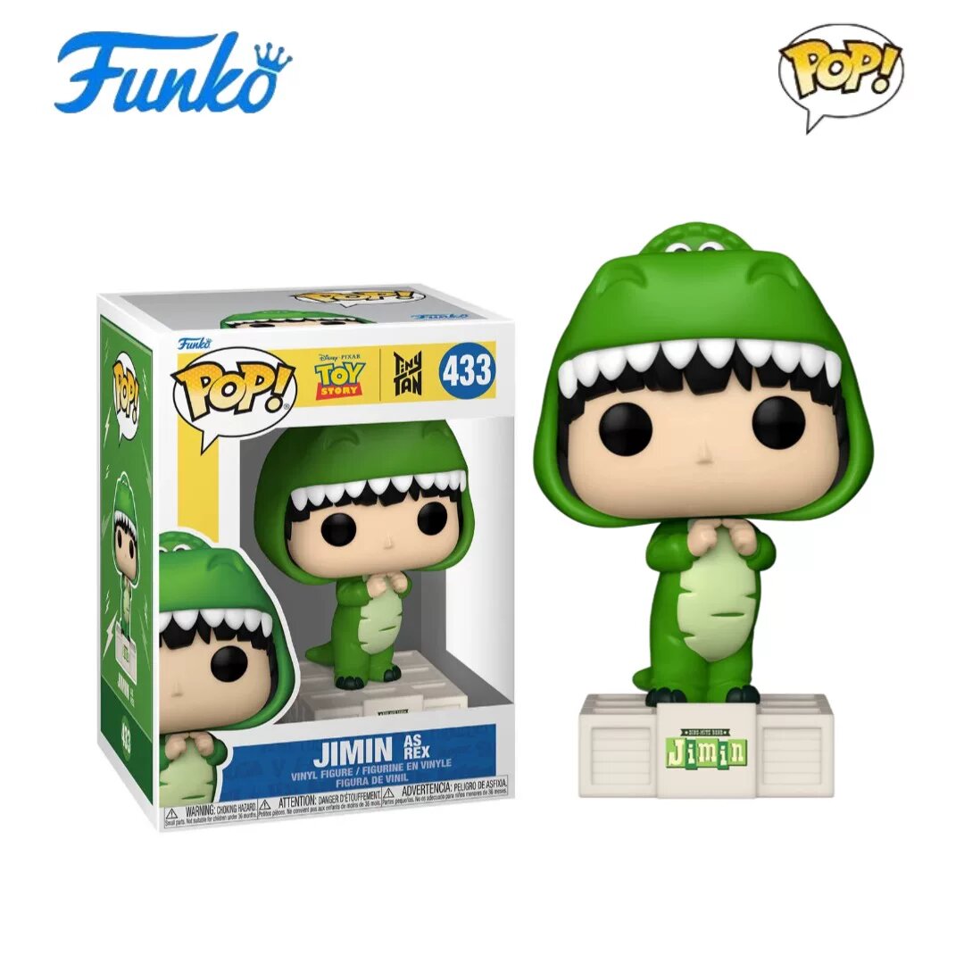 Funko POP TinyTAN BTS Jimin как Рекс 10 см Коллекционная фигурка из винила