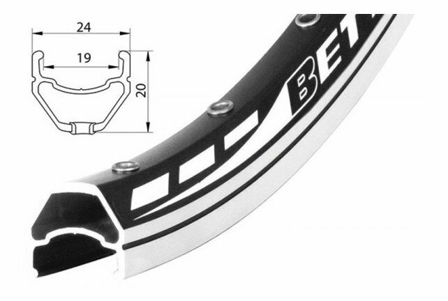 Обод 26" Remerx BETTER RMX 4533, 559x19, 32 спицы, a/v, двойной, пистонированный, черный