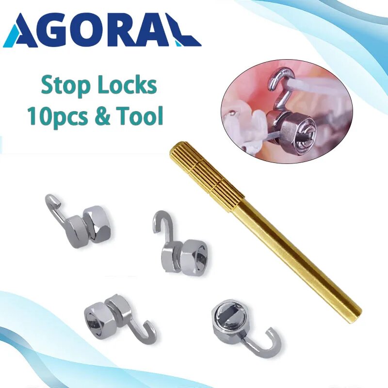 Ортодонтические замки Agorth, 10шт, Цвет: right
