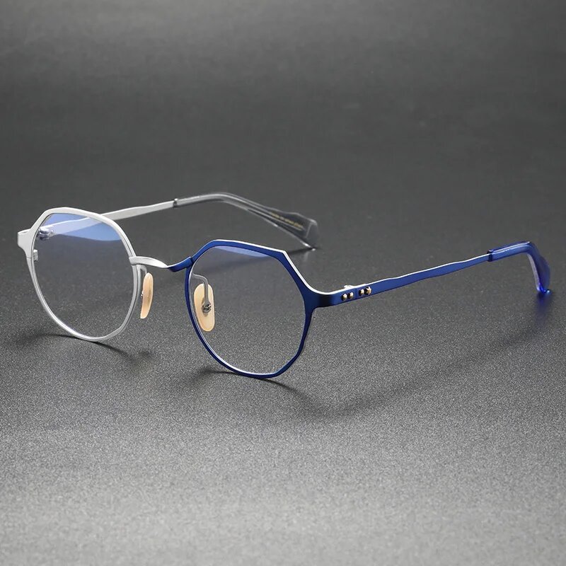 AROR двуцветные очки из титана, light gray Blue