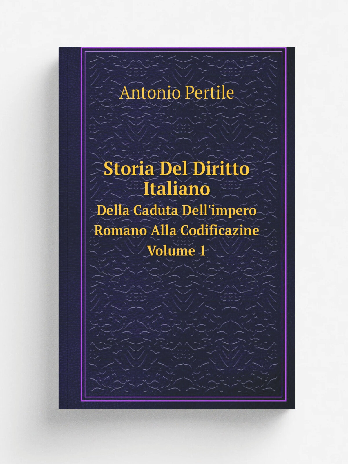 Storia del Diritto Italiano. Dalla Caduta Dell'impero romano Alla Codificazione Volume 1