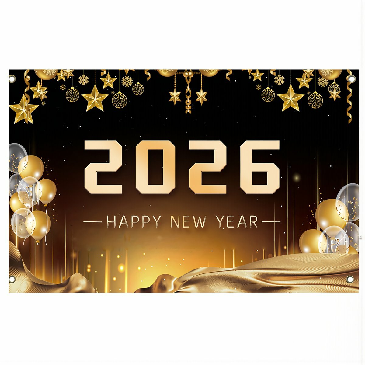 Фон баннер 2026 Новый год для домашней вечеринки Рождественский декор гаражного праздника фотозона атрибут для мероприятий домашнего торжества, 002