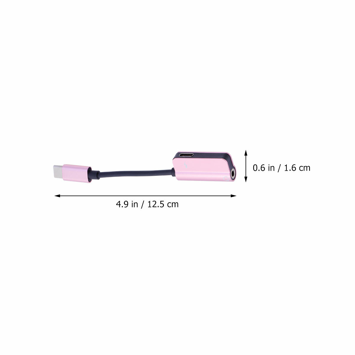 Адаптер Зарядного Устройства С Аудиовыходом 3.5 Мм Для USB Type C Размер 12.5*1.6*0.8 Cm