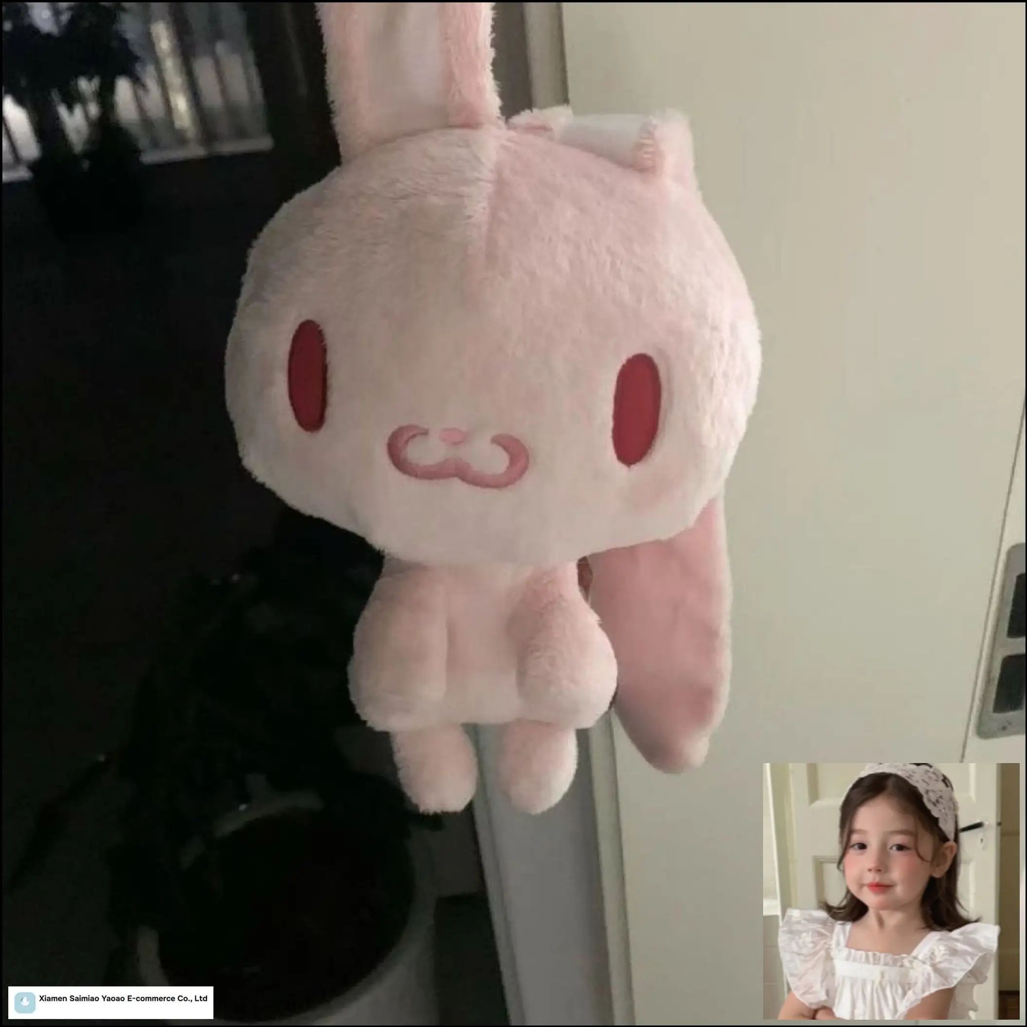 Мягкая игрушка Gloomy Bear Кролик розовый, 15 см, персонаж из мультфильма, плюшевый зайчик для детей
