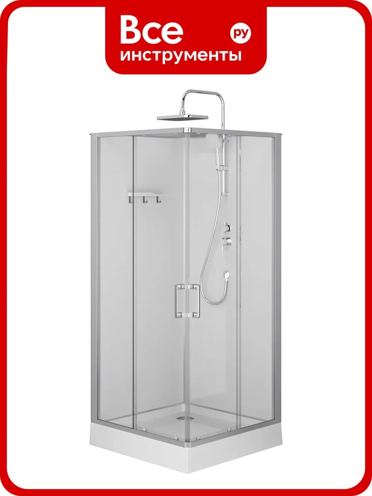 Кабина душевая 90x90 квадратн, профиль хром мат, стекло прозрачн AM.PM Above W9XC-403-9090MT