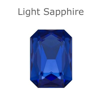 Синий страз XIAOPU Light Sapphire 13x18 мм (10 шт)