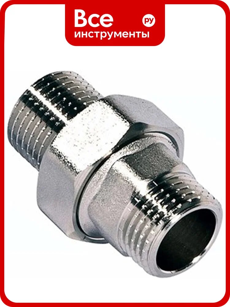 Соединение разъемное (американка) DN-ru НР-НР-304-PTFE 2 Ду50 Ру20 с упл. под гайкой, НР/НР BSPT D270-20296