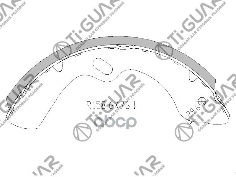 Тормозные колодки TG-4451/FN4451* Ti·GUAR Ti-Guar арт. TG-4451