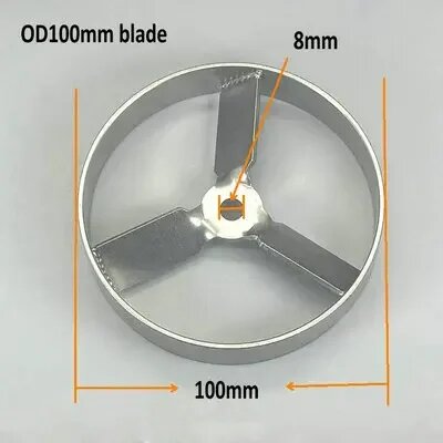 Турбинный лопастной элемент из нержавеющей стали 50/60/80/100 мм OD100mm blade
