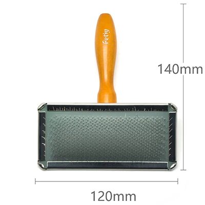 Petiybeauty щетка с деревянной ручкой и иглами Л - инструмент для ухода за собаками крупных пород