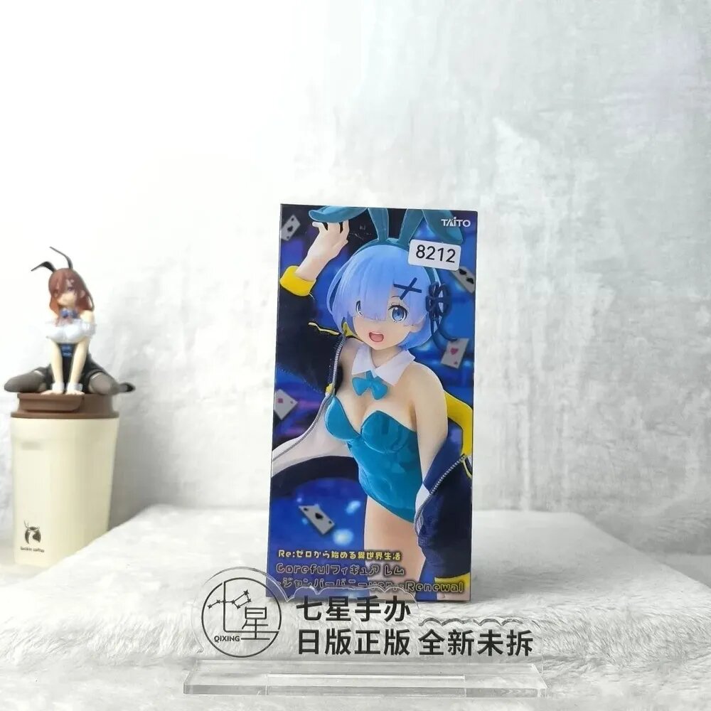 Фигурка Рем из аниме Re: Zero TAITO Premium, 15 см, коллекционная фигурка в образе девушки-кролика с жакетом, подарок для фанатов аниме