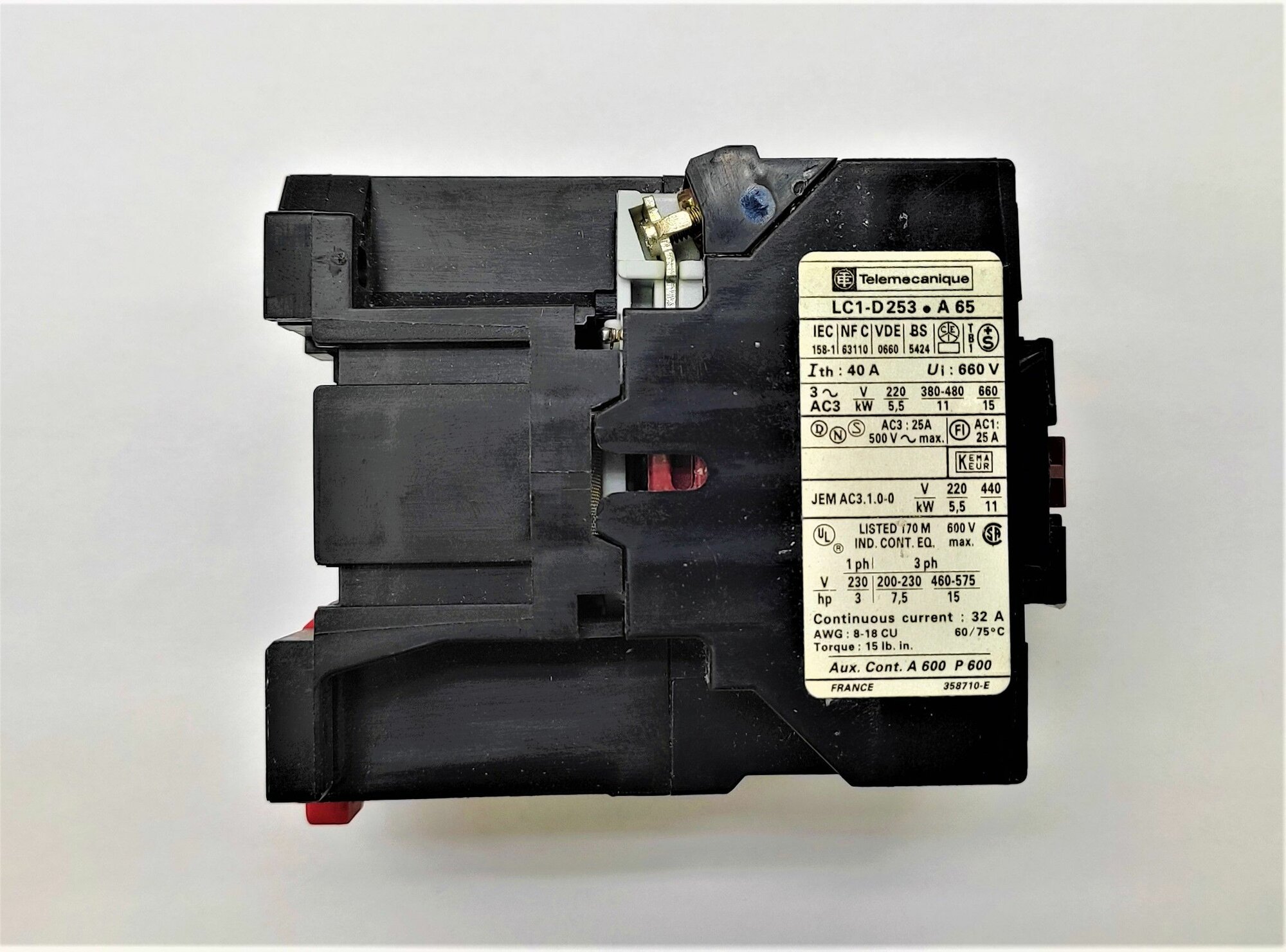 Пускатель TELEMECANIQUE LC1-D253 A65