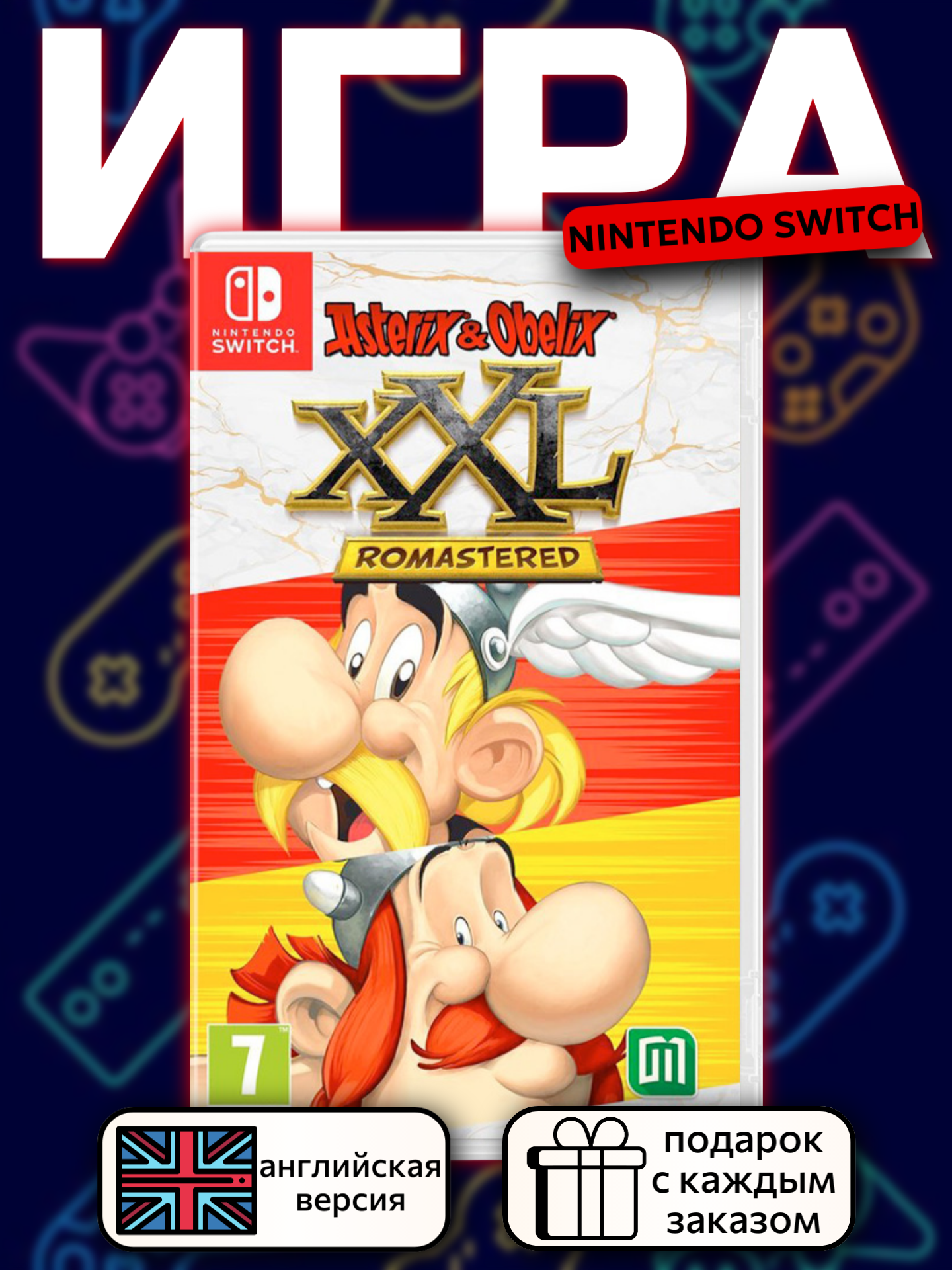 Игра Asterix & Obelix XXL: Romastered, для Nintendo Switch, английская версия