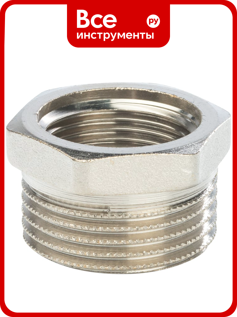 Никелированная футорка STOUT 1X3/4 SFT-0029-000134 RG008Q0RUI5VN8, латунный,