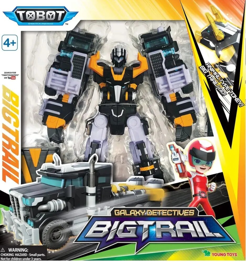 Тобот Big Trail Трансформер Galaxy Detectives для мальчиков пластик 23.5см
