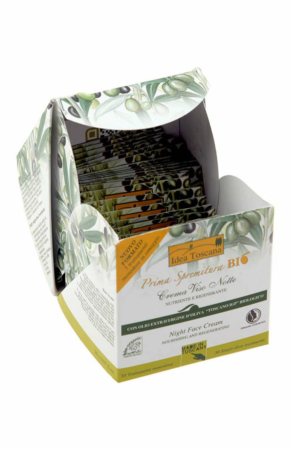 Ночной питательный крем для лица BIO Prima Spremitura (30x2ml) Idea Toscana