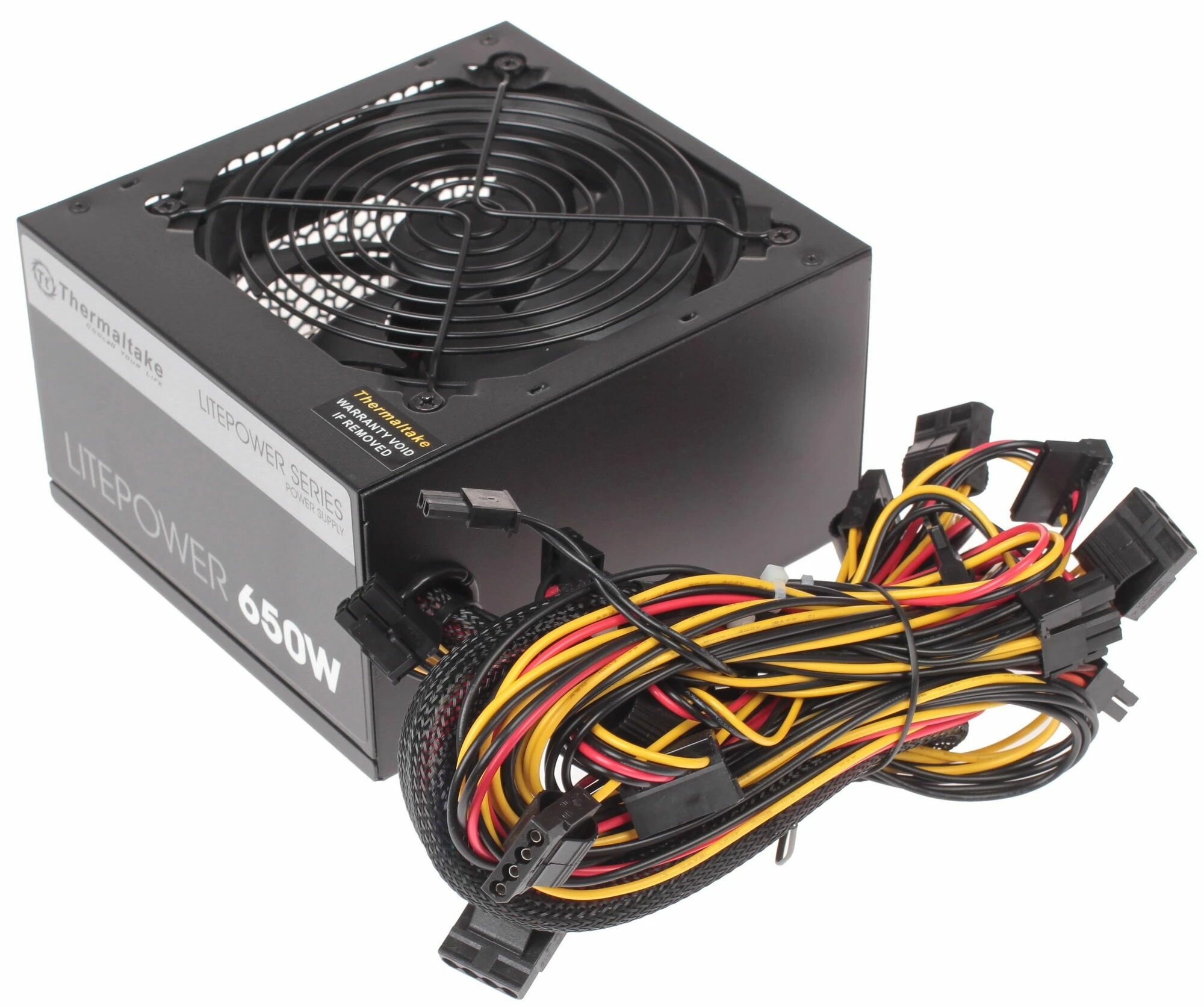 Блок питания Thermaltake Litepower 650W (LTP-0650P-2) черный - ATX 20+4 пин, 4 pin + 4 pin CPU, 5 SATA, 2 x 6+2 pin PCI-E