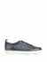 Кроссовки Santoni Logo-debossed leather sneakers, размер 43, синий