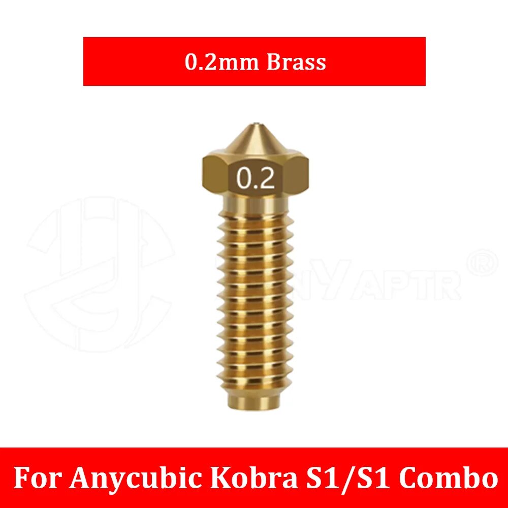 Форсунка для Anycubic Kobra S1/S1 Combo, 0.2 мм, Brass