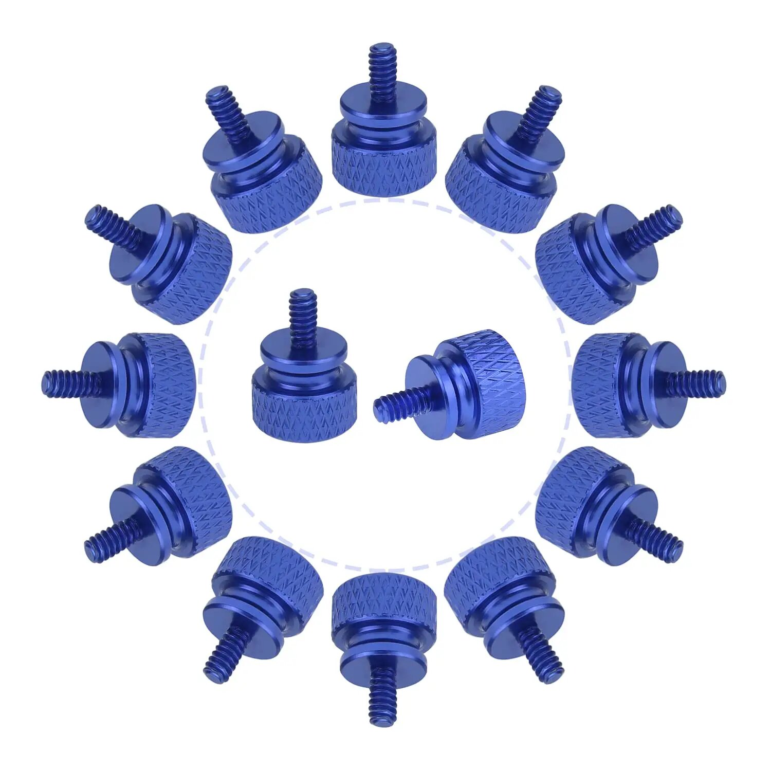 50шт Анодированные винты M3.5/6#-32, Royal Blue, 6.5 мм