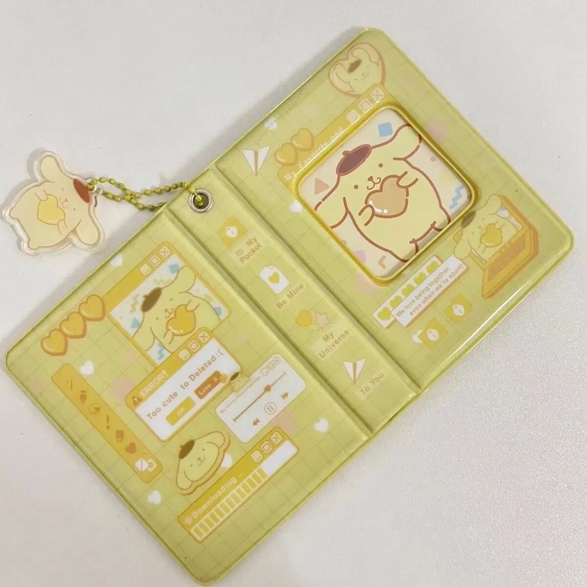 Альбом для карточек Sanrio Hello Kitty Cinnamoroll Star, маленький альбом для хранения полароидных фотографий, 36 слотов для карточек, в комплекте с подвеской, подарок для друга